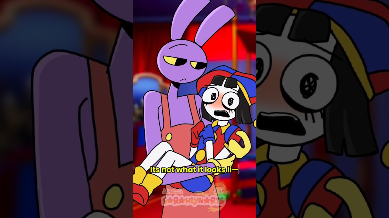 EXCUSE ME?!😱🎪 Pomni X Jax - Amazing Digital Circus Animation #animation #tadc #funnybunny
