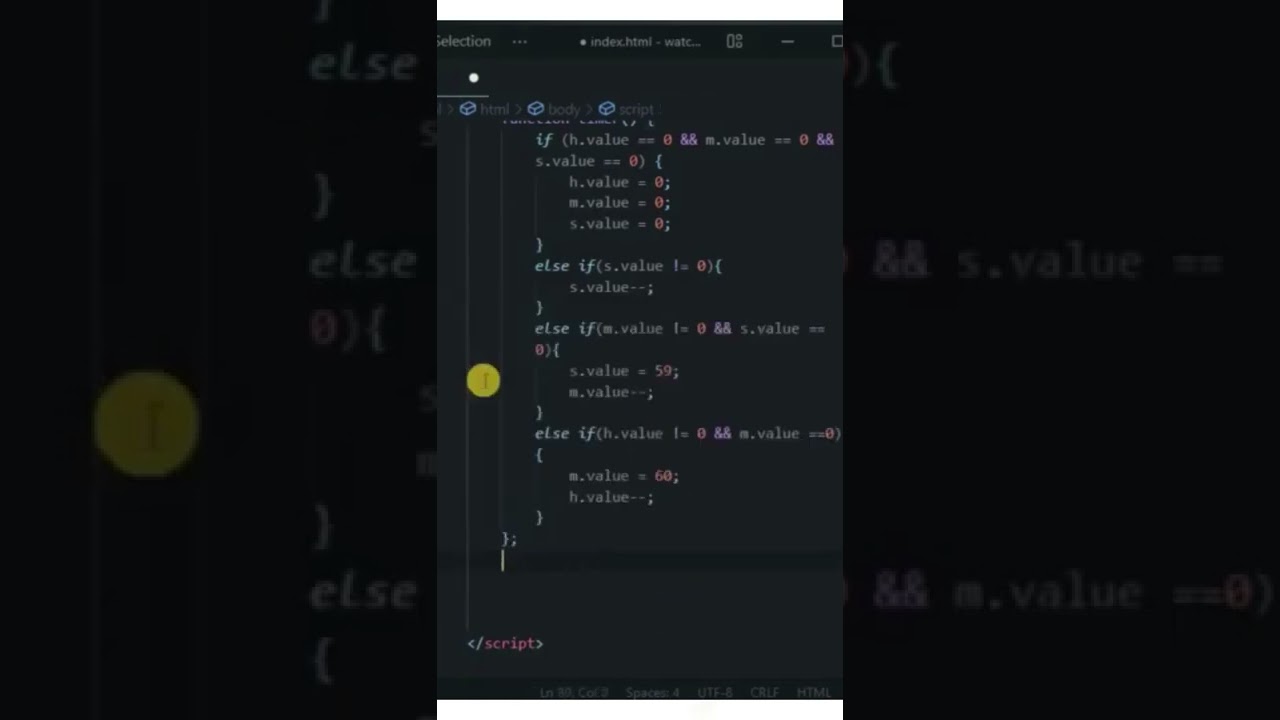 CountDown Timer with javascript | online_coding