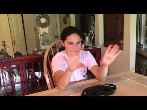 Child Explains Reading Blindfolded
