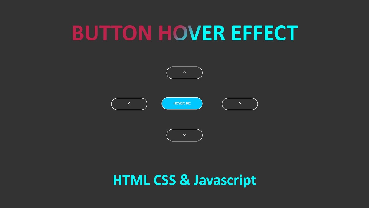 ASMR Programming - Button Hover Effect using HTML CSS & Javascript - No Talking