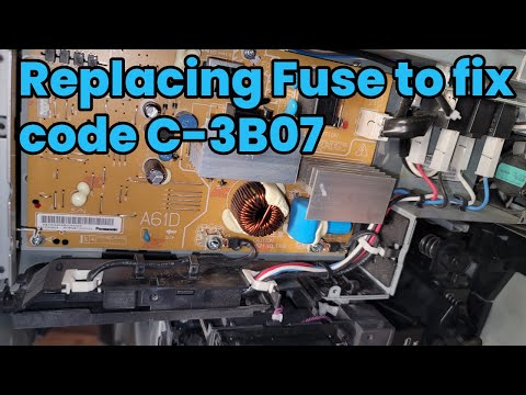 Replacing Fuse to fix code C-3B07 #konica #bizhub #konicaminolta