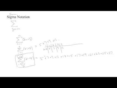5.2-2 Sigma Notation and Rules for Sums