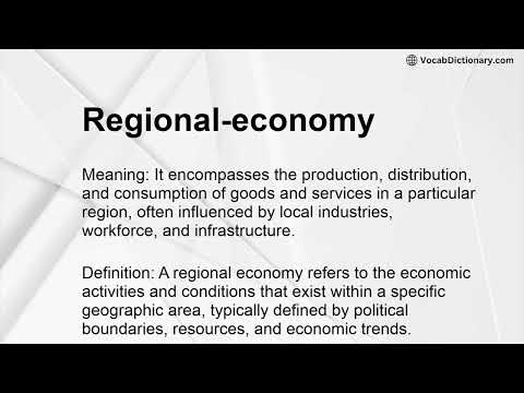 Regional-economy Meaning