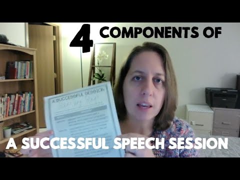 4 Parts of a Successful Speech Therapy Session