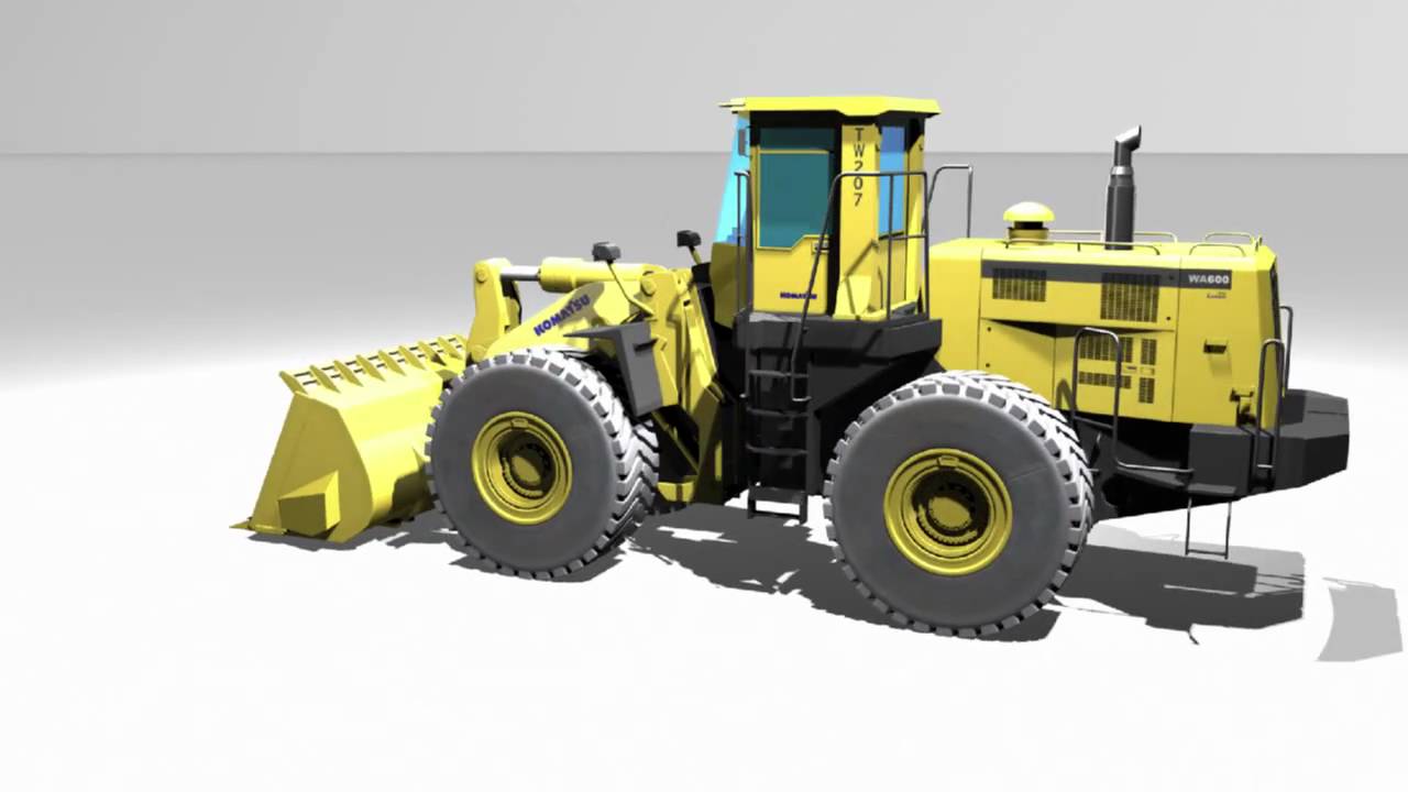 Komatsu Loader modelling reel