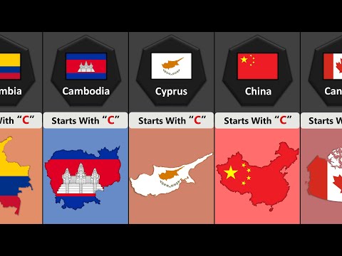 How Many Countries Name Starts With Letter "C"