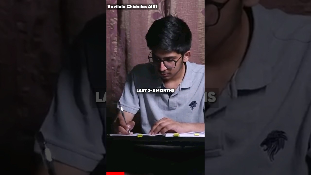 JEE Mains 2024 Last 3 Months Strategy by AIR 1🔥  | Chidvilas Reddy | IIT Motivation #shorts