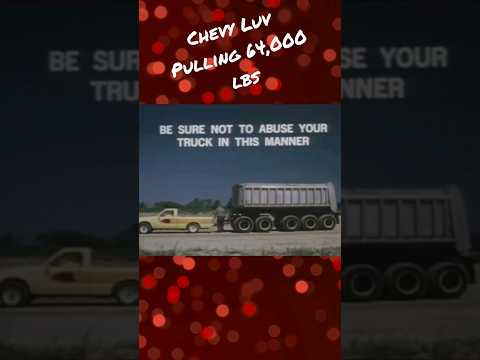 #1981 Chevy LUV Series 11 pulling 64,000 lbs #chevrolet #chevy #foryou #fyp #4wheeldrive #shorts