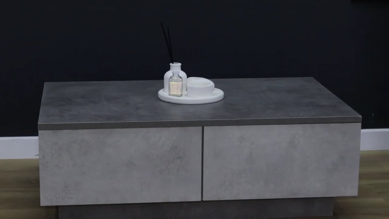 Home Canvas Luvio Coffee Table Concrete - Stone Finish LV17 GT