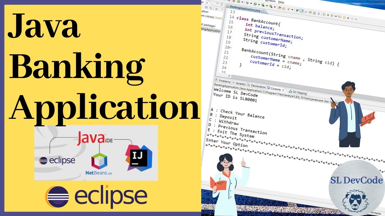 Java Tutorials & Projects 03 - How to Create a Banking Application Project Using Java | Source Code