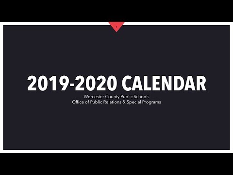 2019-2020 WCPS Calendar