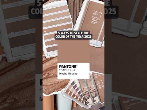 🟤 5 Ways to Style PANTONE’s Color of the Year 2025 – #MochaMousse! ☕✨
