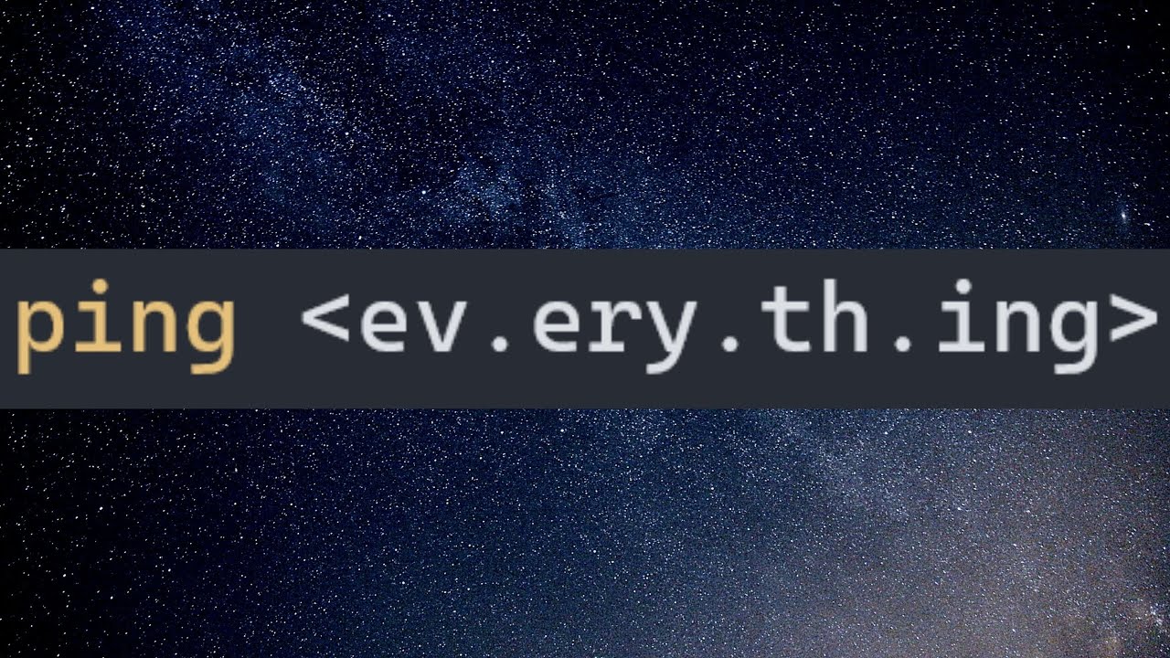 Network #1 - Ping command & troubleshooting