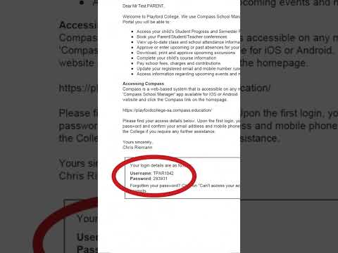 Parents: How to download the Compass app and sign in