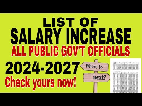 SALARY INCREASE 2024-2027