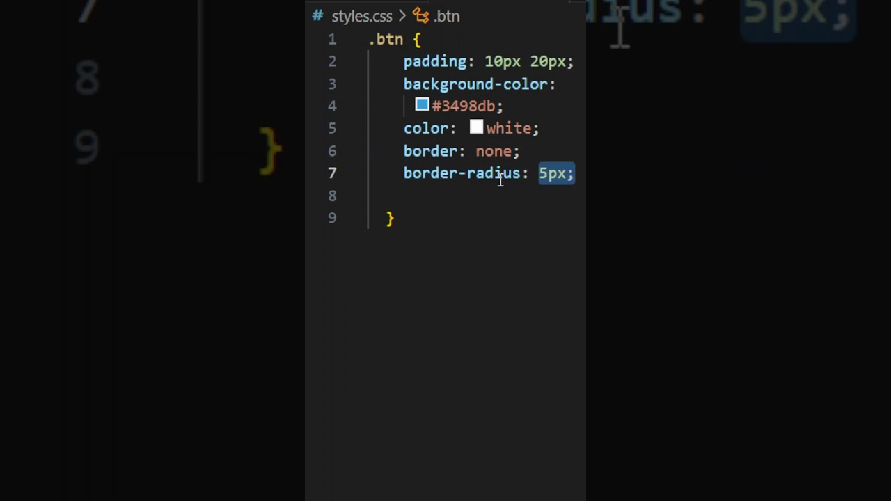HTML CSS Button Styling #shorts #html #css #webdevelopment