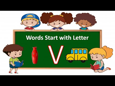 V letter words | V words | words start with V | words begin with V | alphabet V | #V | V| #EToddlers