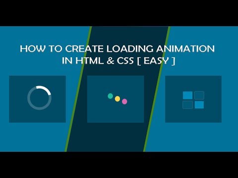 How to create loading animation in HTML & CSS[easy]