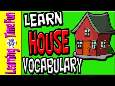 HOUSE Vocabulary in ENGLISH for YOUNG LEARNERS (English Vocab Words for Kids)