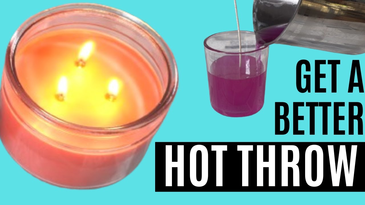 How to get a stronger HOT THROW in soy wax candles!