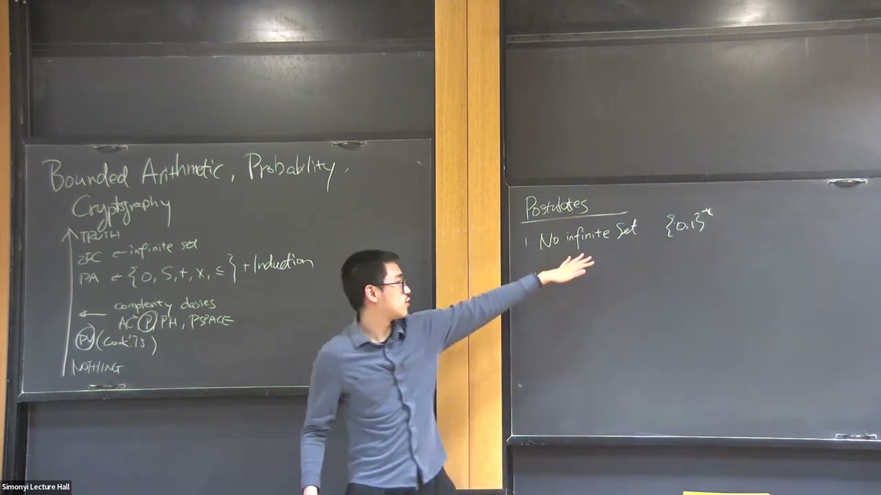 Bounded Arithmetic Meets Probability, and Applications in Cryptography - Jiatu Li
