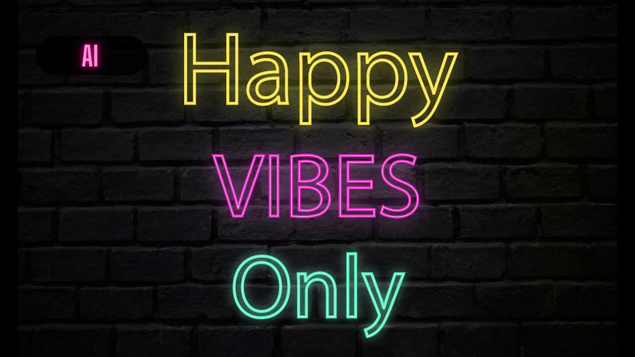 Neon glow text effect in illustrator | Adobe illustrator cc