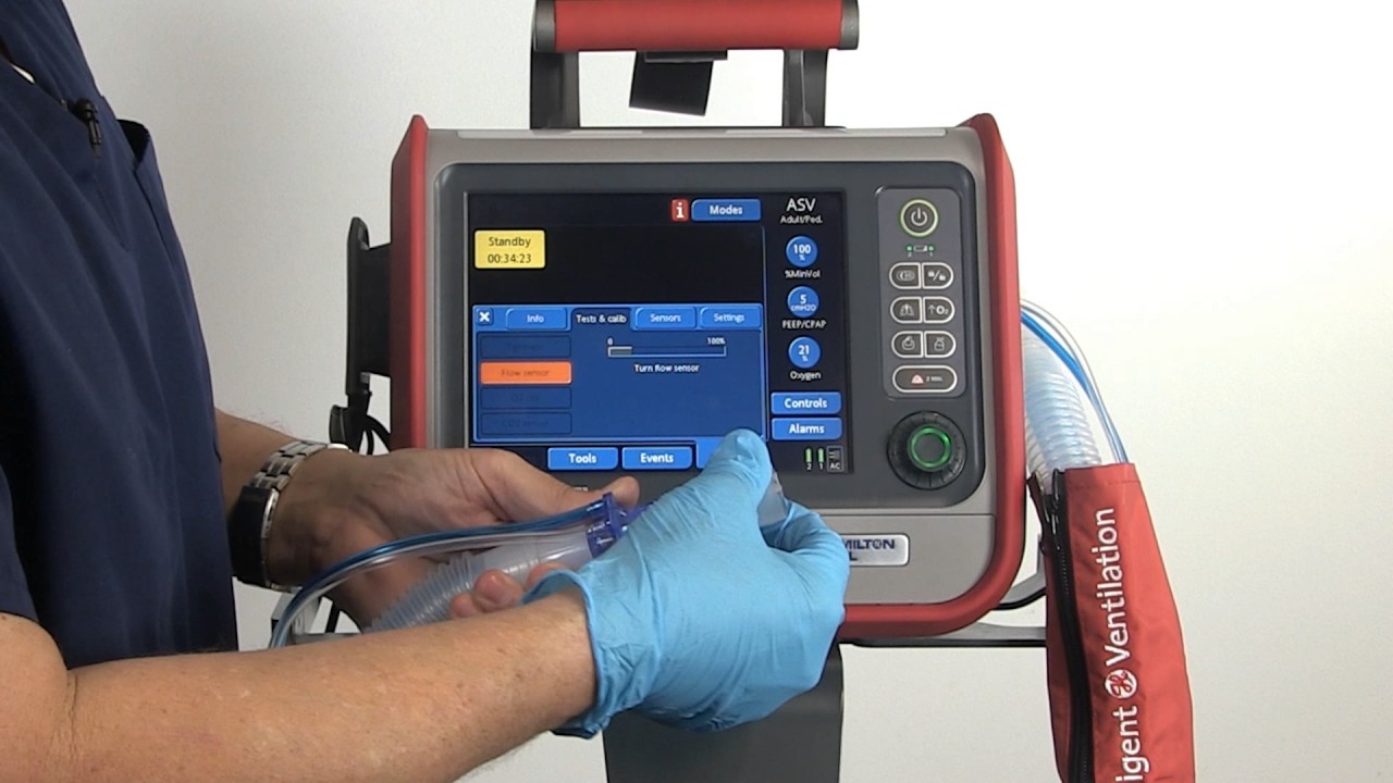HAMILTON-T1/C1/MR1: Setup and Preop Checks