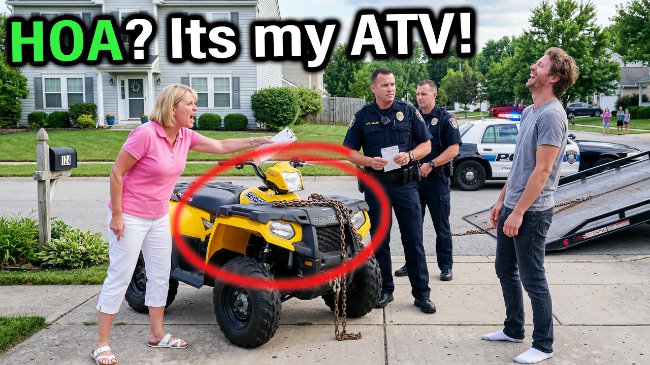 HOA Karen Called Police on Me Because I Refused to Lend her my ATV.. Huge Mistake!