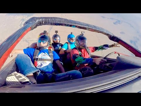 Here's What Happens When You Take a Car Skydiving