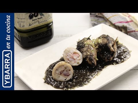 Calamares rellenos en su tinta - Recetas de cocina casera