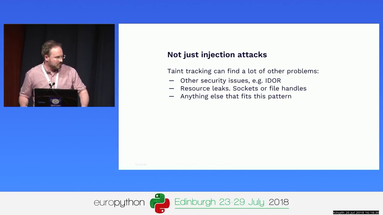 Is your code tainted  Finding security vulnerabilities using taint tracking
