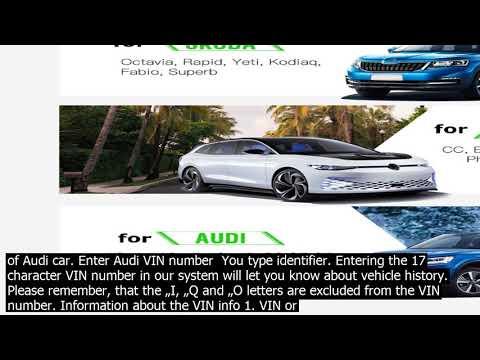 Audi vin check south africa an online vehicle identification number vin decoder is a com