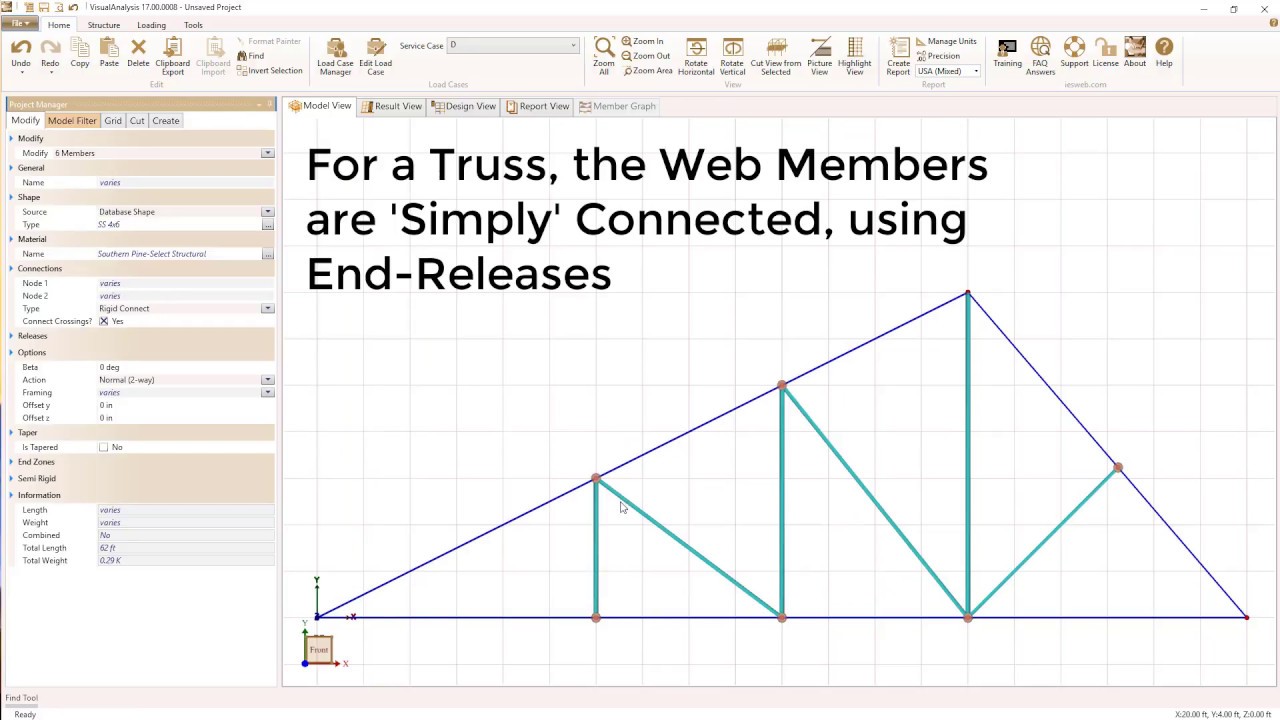 VA 17 Tutorial: 2D Truss Modeling
