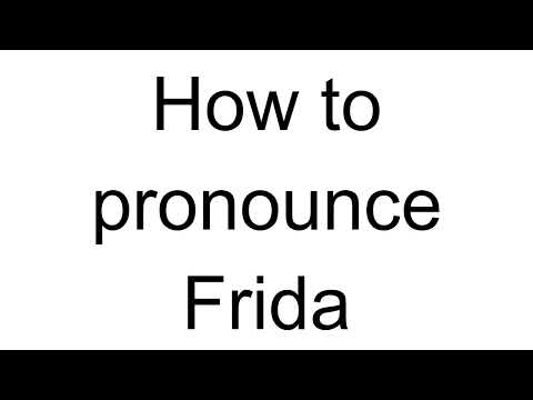 How to Pronounce Frida (Swedish)