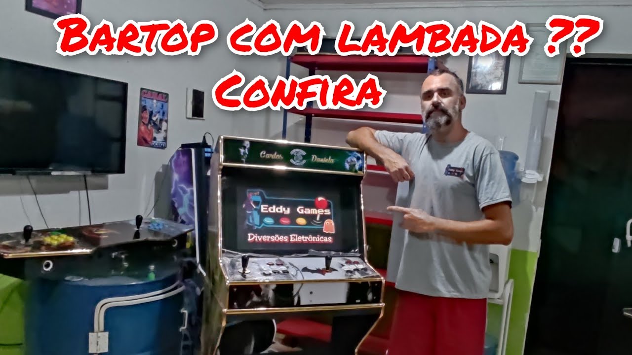 FLIPERAMA BARTOP TELA 20 POLEGADAS 35 MIL JOGOS