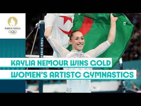 Kaylia Nemour π©πΏ Africa's first ever gymnastics medallist! π€© | #Paris2024 Highlights