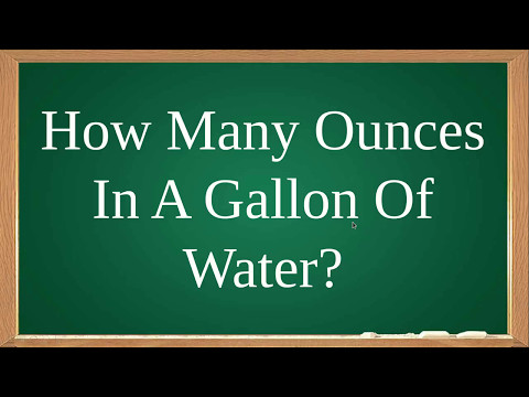 How Many Ounces In A Gallon Of Water