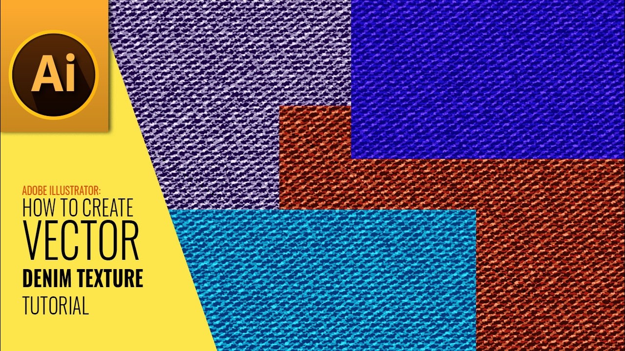 Realistic Vector Denim Jeans Texture Tutorial In Adobe Illustrator | Step By Step Guide