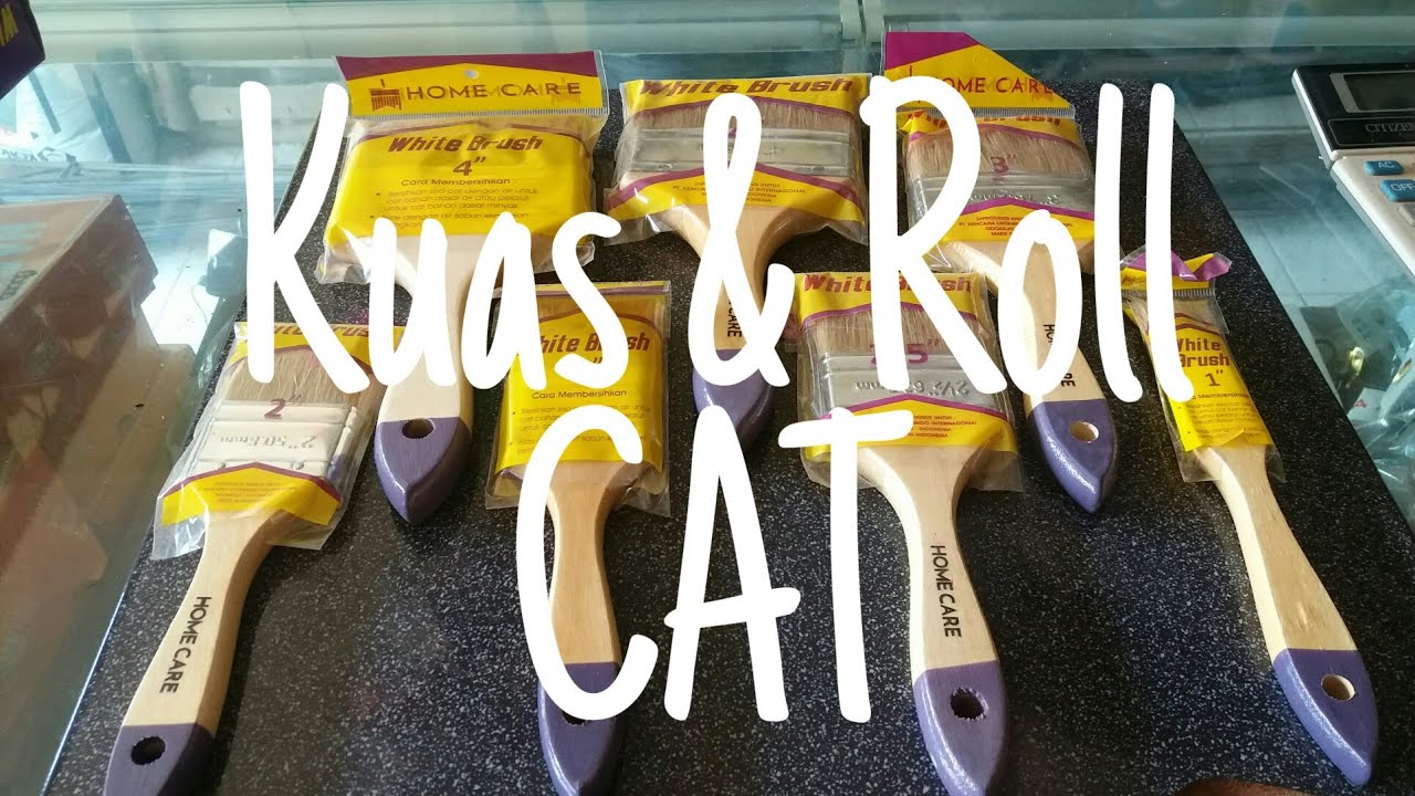 kuas cat tembok || ukuran, jenis dan fungsinya.