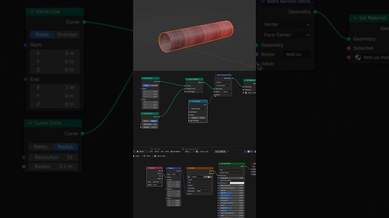 Quick! UVmap in geometry nodes #blender