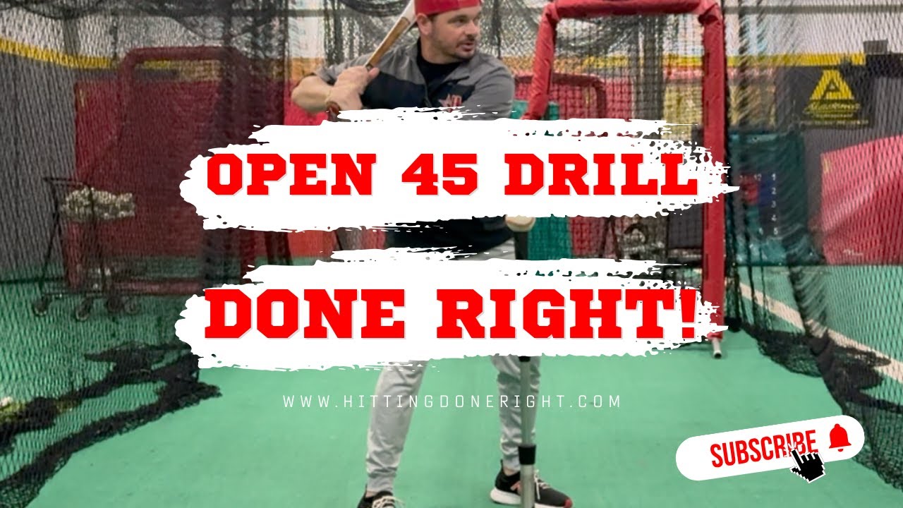 Open 45 Drill Done the RIGHT Way! 💢 Hitting Done Right