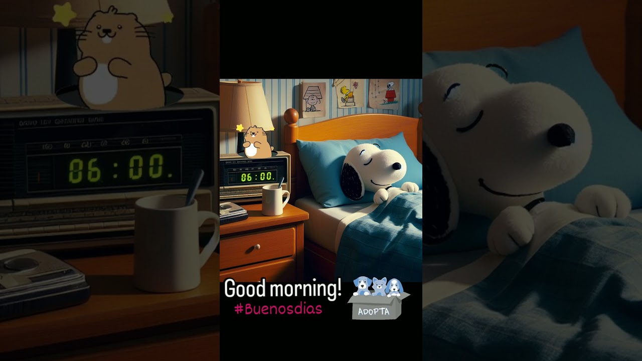 ▶️👋😊🥛🍪 #Buenosdias ❣🌟🍀 ✅ #Snoopy #CarolKyser 💞  #juanpablofuentesofficial  #GroundhogDay #morning