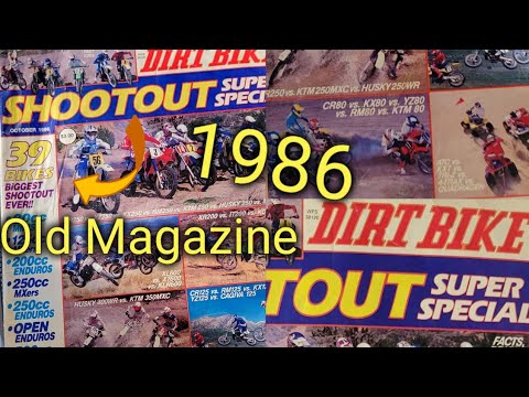 1986 Dirt Bike Magazine Shootout! 1 of the coolest magazines Ever!
