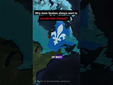Why does Quebec want to leave Canada?#map #world #canada #quebec