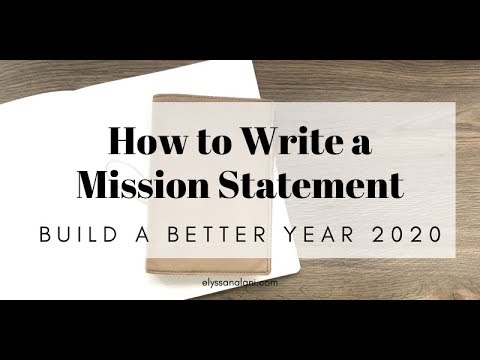 How to Write a Personal Mission Statement | BUILD A BETTER YEAR 2020