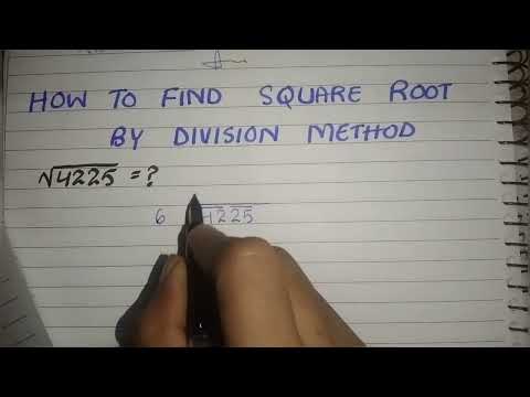 How to find a square root of 4225 by division method in Urdu and hindi