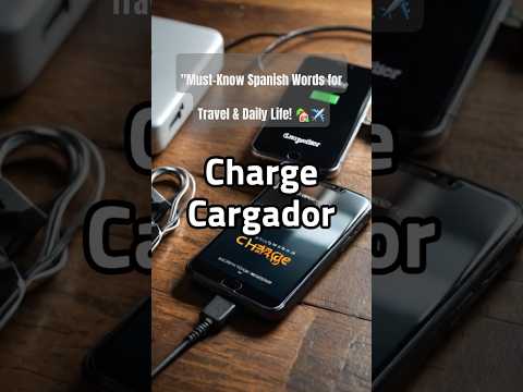 "Must-Know Spanish Words for Travel & Daily Life! π‘βοΈ #3"#spanishdailyobject