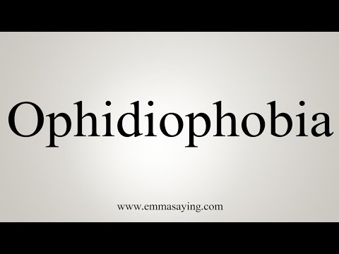 How To Say Ophidiophobia
