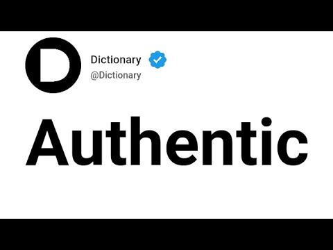 Authentic Meaning In English