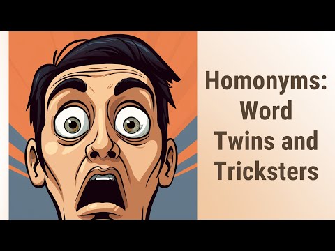 "Word Twins and Tricksters: A Deep Dive into Homonyms"